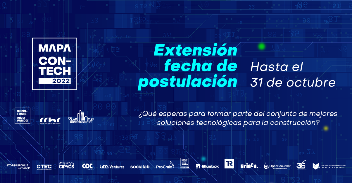 Cámara Chilena de la Construcción lanza convocatoria MAPA CONTECH 2022 - Plazo hasta el 31 de ...